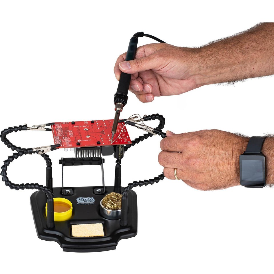 Stahl Tools HH4 Helping Hand with 4 Flexible Arms, Tip Cleaner, Rosin ...