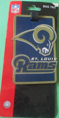 St. Louis Rams (Now Los Angeles) NFL Football Luggage Tag New 4" | eBay