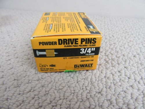 12 BOXES of DeWALT 3/4" POWDER DRIVE PINS DDF3011000 (1200 PINS) GREAT ...