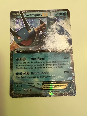 Swampert EX XY55 Black Star Promo Full Art Foil 2015 Pokémon Card ...