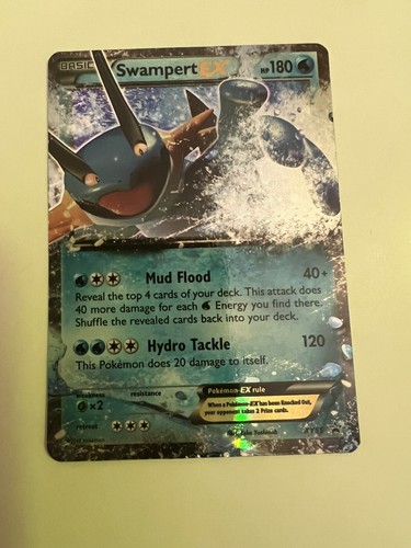 Swampert EX XY55 Black Star Promo Full Art Foil 2015 Pokémon Card ...
