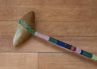 Antique old 19c. Native American Indian Plains Beaded Stone War Club ...