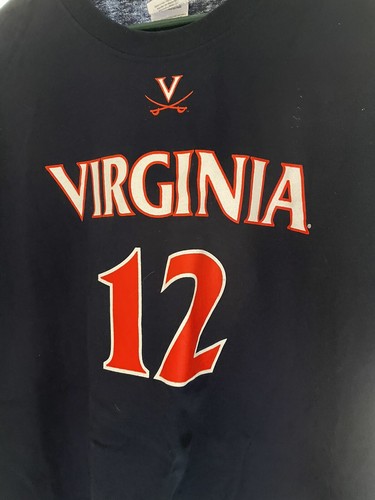 NCAA* Virginia Cavaliers Men’s Tee # 12 Navy Size XL SS Unisex * UVA ...