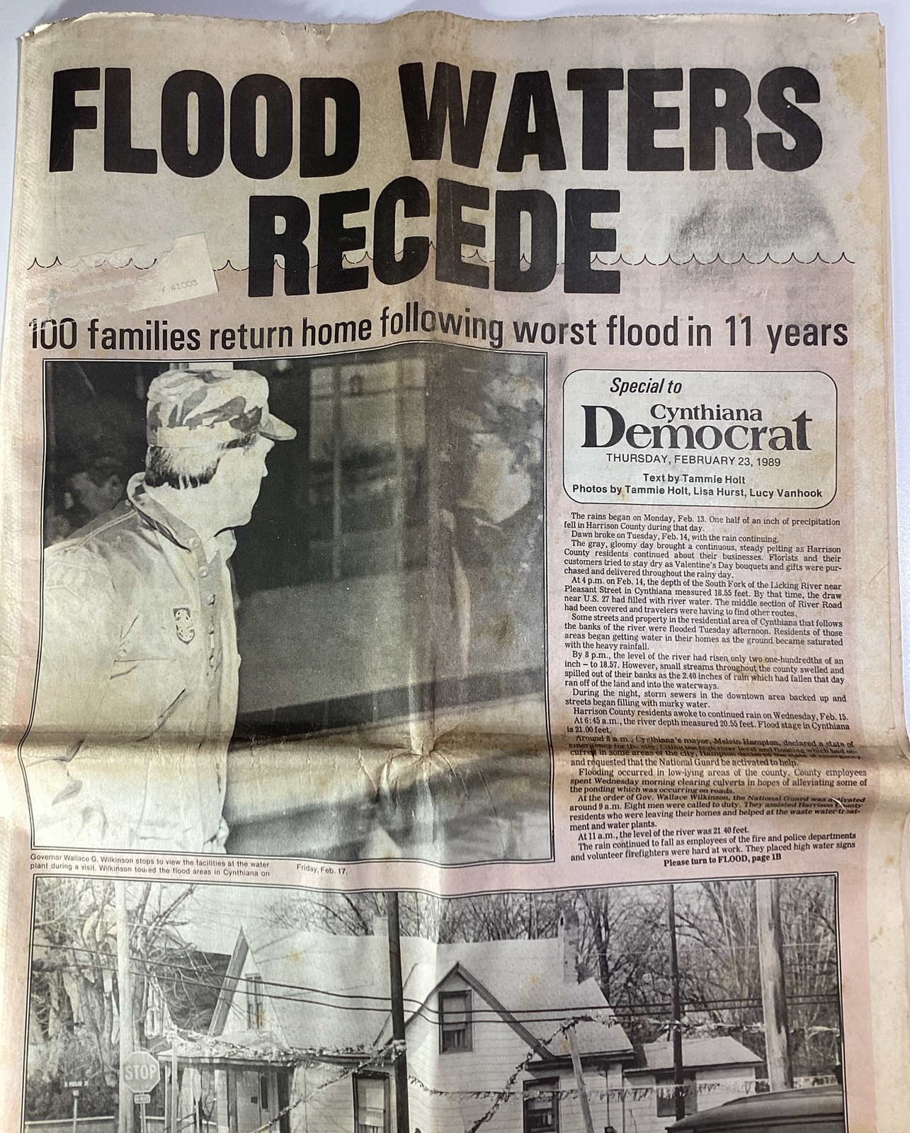 Cynthiana KY Newspaper Feb 23, 1989 RARE Original Flood Special | eBay