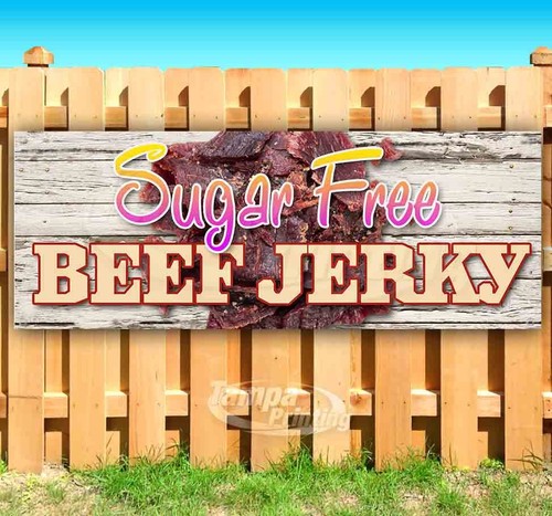 SUGAR FREE BEEF JERKY Advertising Vinyl Banner Flag Sign Many Sizes | eBay