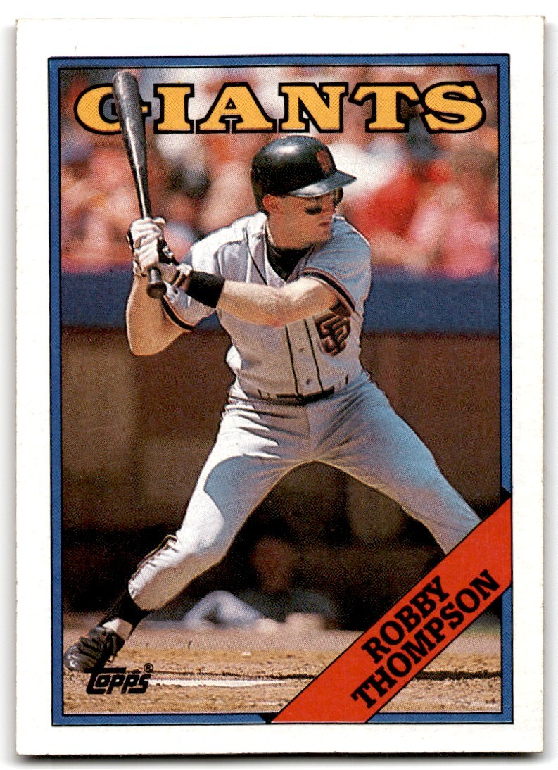 1988 Topps Baseball Card Robby Thompson San Francisco Giants #472 | eBay