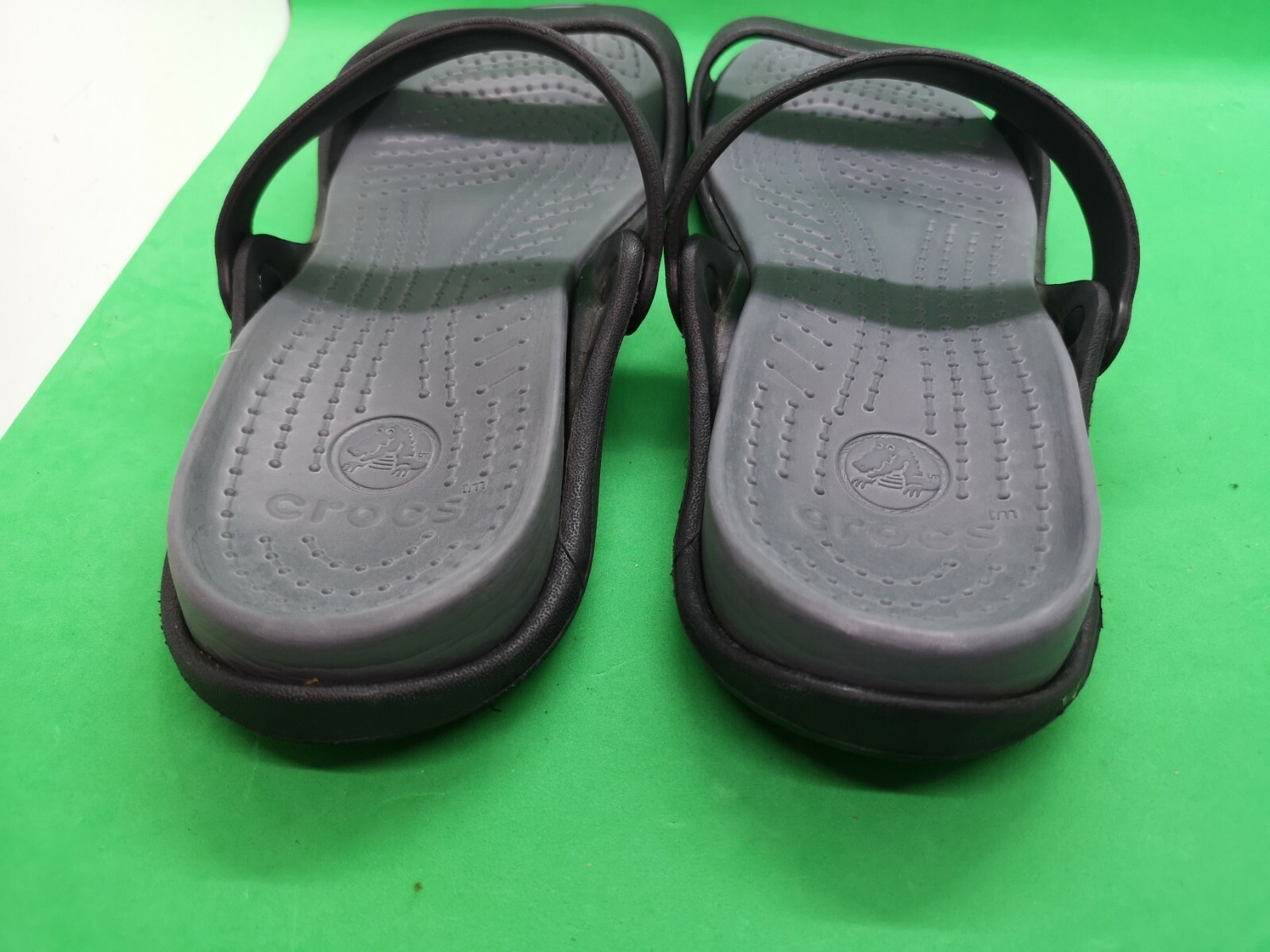 Women's Crocs Flat Low Top Rubber Black Sandals Size 10 | eBay