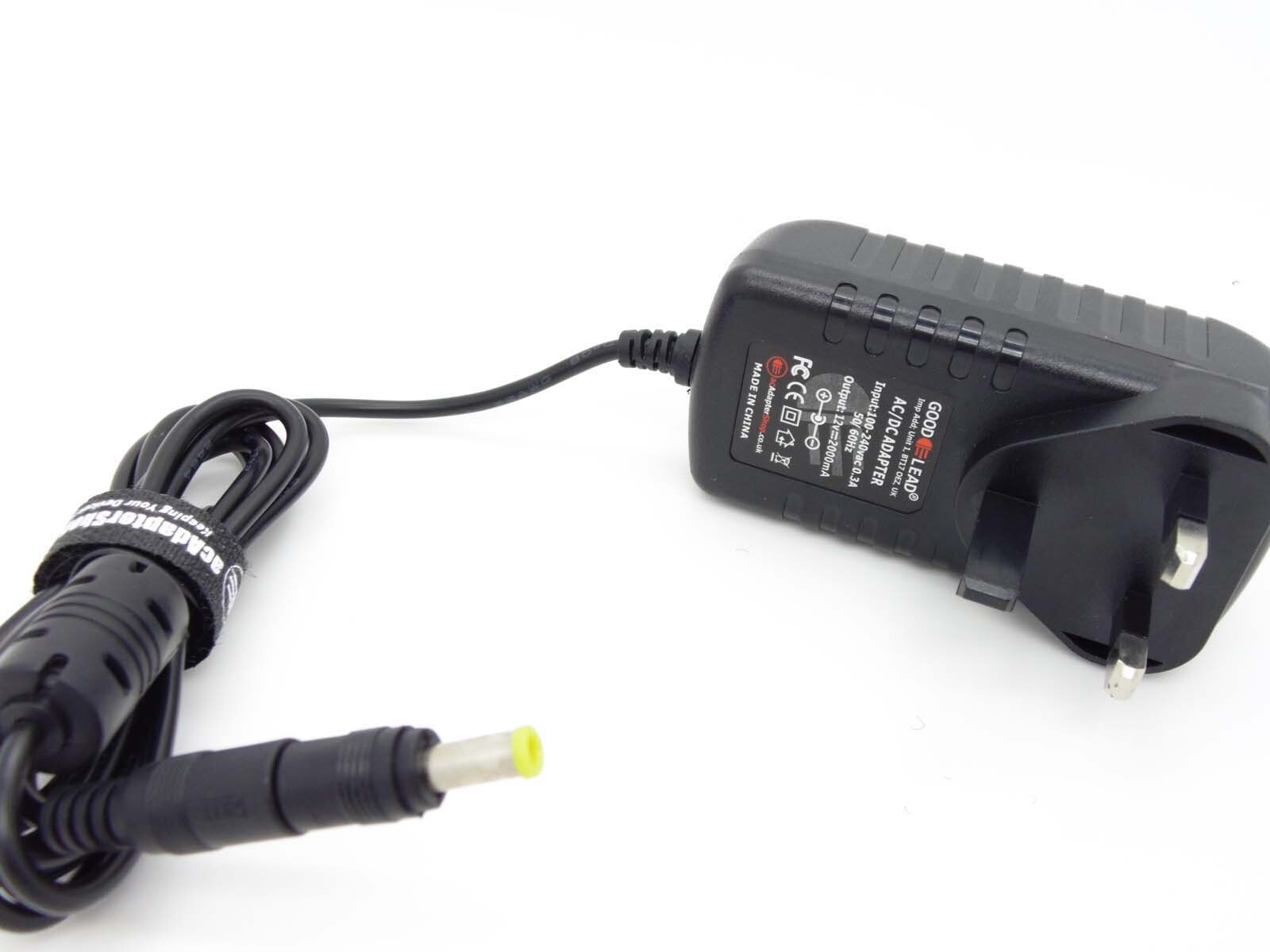 12v Power Supply Adapter Plug Cable For Humax Fvp-5000t Freeview Play ...