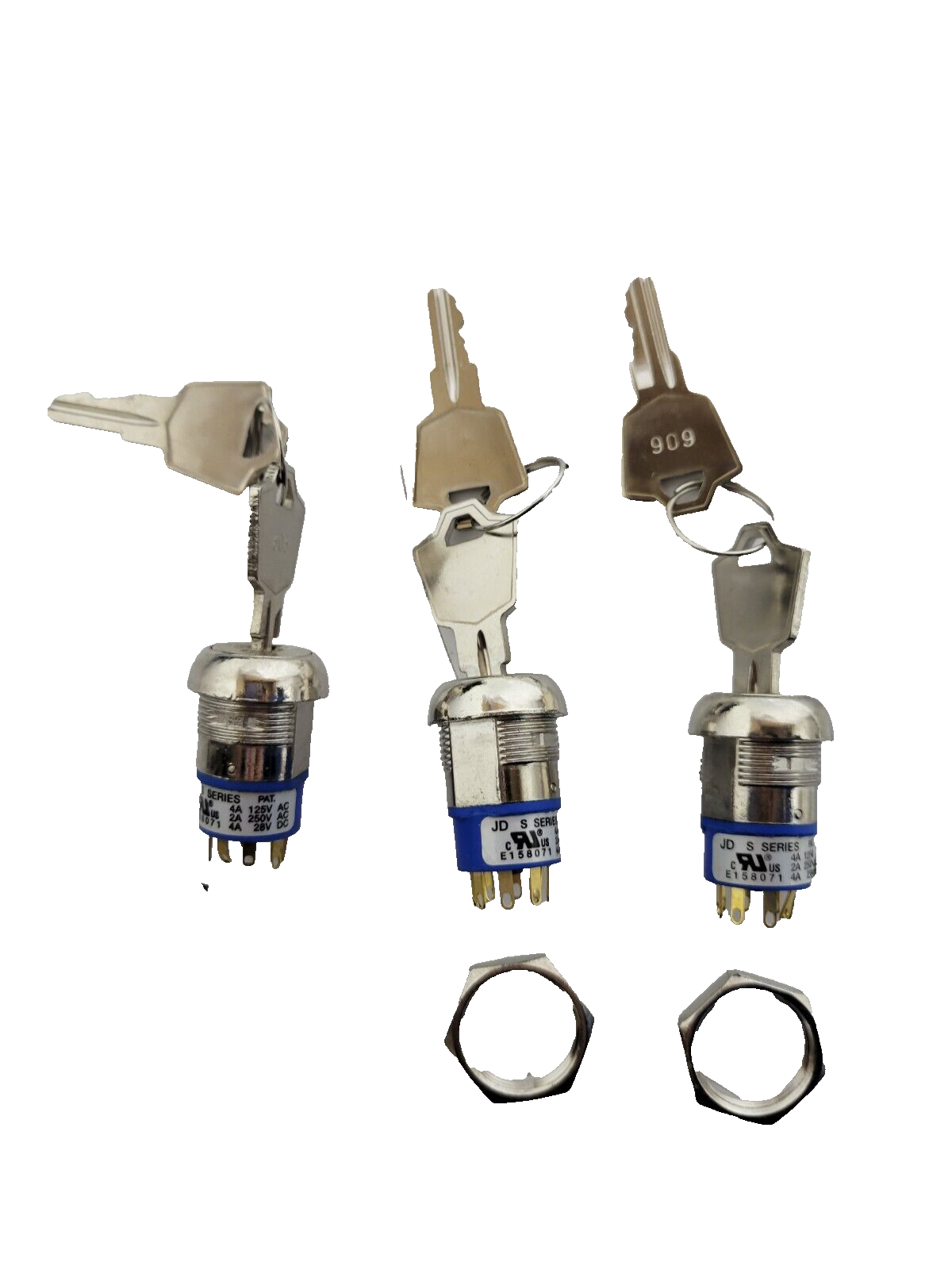 LOT OF 3 Key Switch With 2 Keys Replace Amigo,Go-Go and Pride Mobility ...