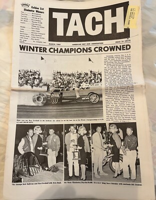 1964 TACH AHRA drag racing magazine-Mar Originally mailed to known TX ...