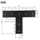 Reliable T Shaped Steel Flat Bracket for and Connecting Timber 14 x8 5 ...