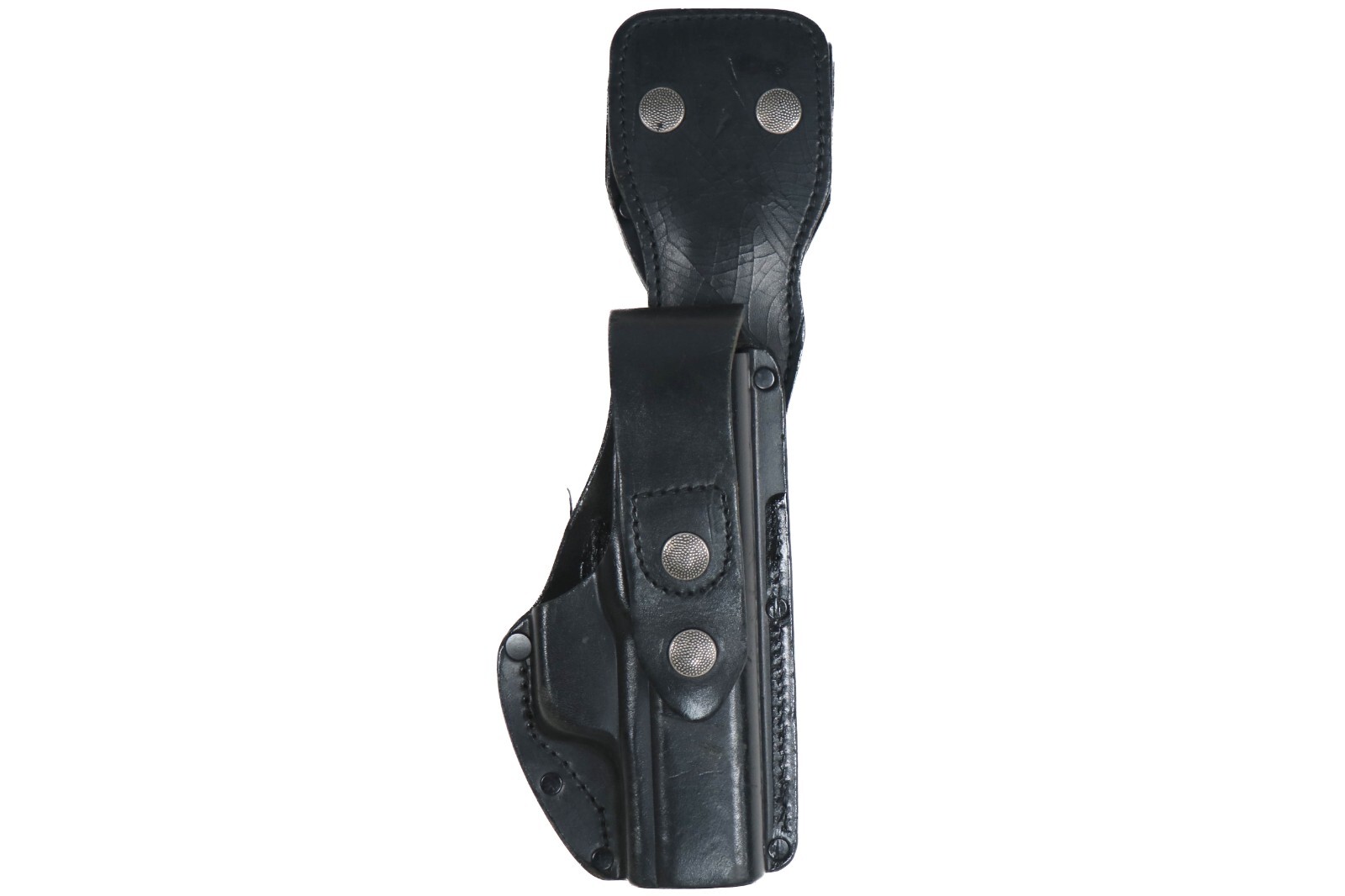 German Police Black H&K P7 Dropdown Leather Holster with Mag Pouch ...