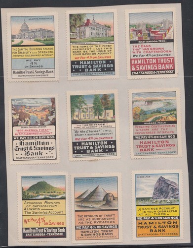 Hamilton Trust & Savings Bank Chattanooga Tennessee Poster Stamps | eBay