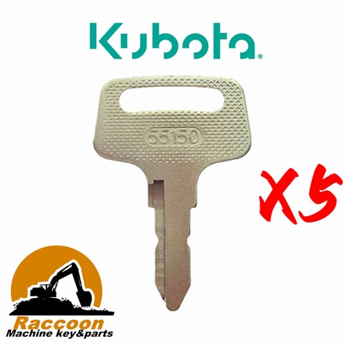 5pcs Kubota Mower Tractor Generator Ignition Keys 37410-55150 F2260 ...