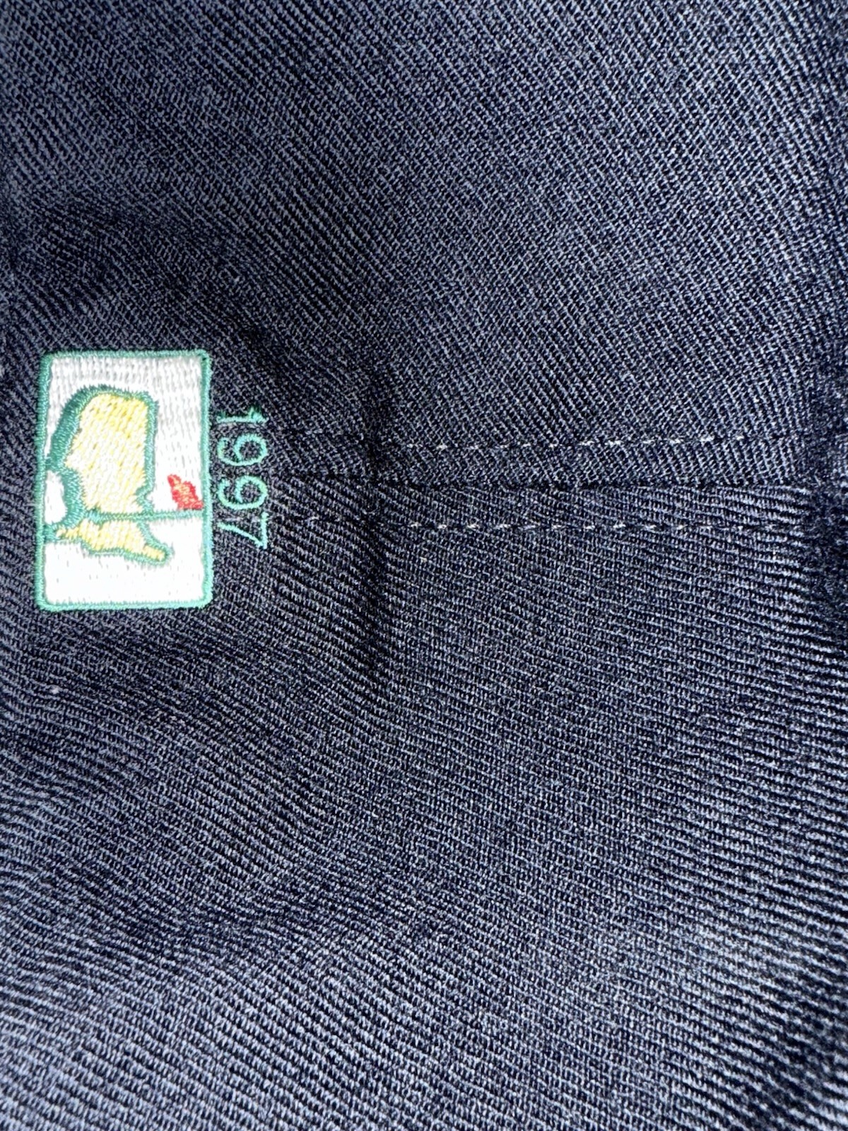 NEW Masters 1997 Golf Hat 7 1/2 Black Fitted Tiger Woods Vintage ...