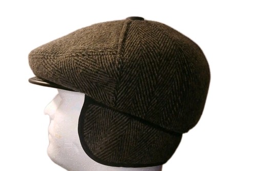 Flap Cap, Ear Flaps Warm Gentleman Cap Grey Mix Hat Business Man Hat ...