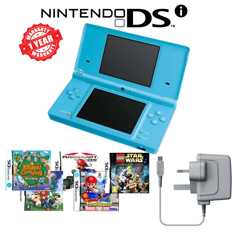 Nintendo DSi Console Bundle Kit Stylus Charger Handheld DS System 5 ...