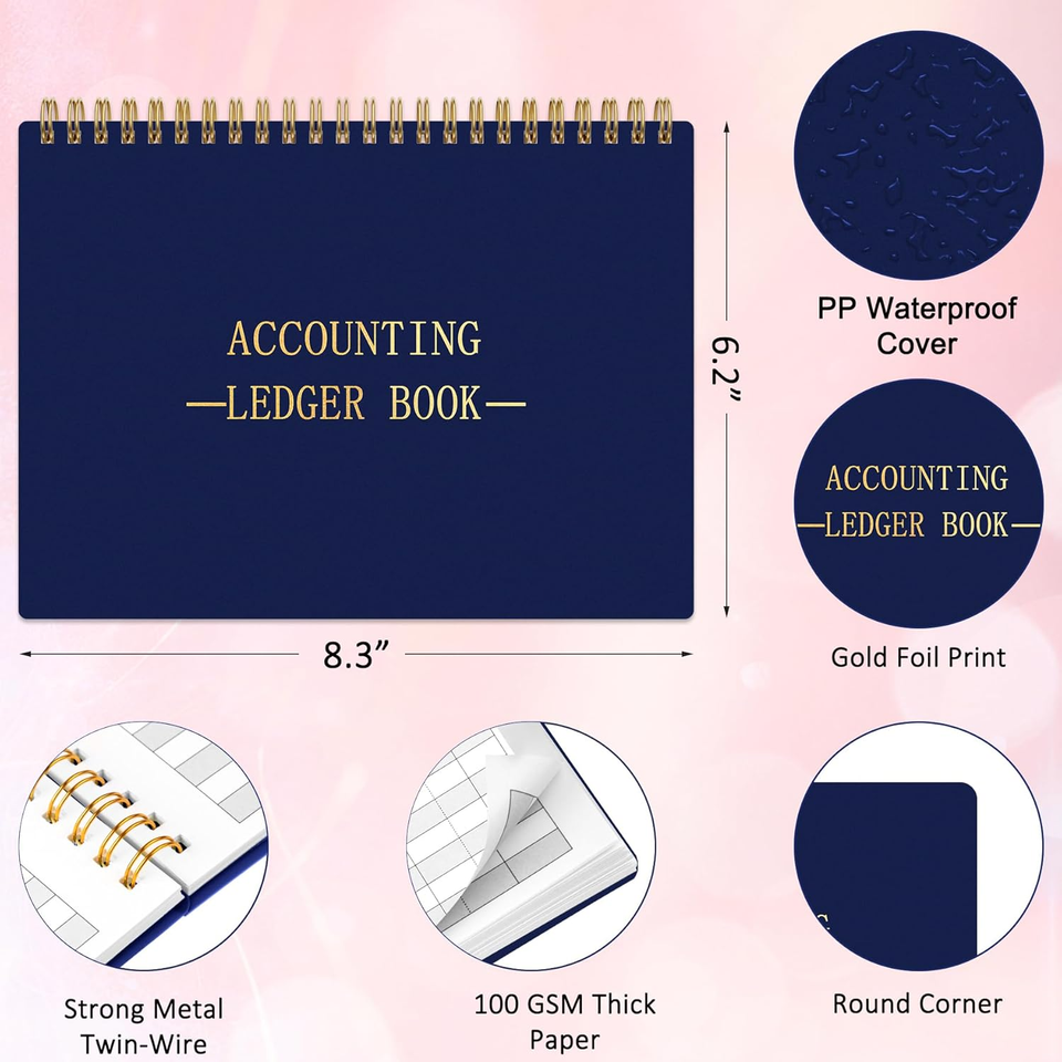 Accounting Ledger Book A5 Horizontal Ledger Books for Small Business ...