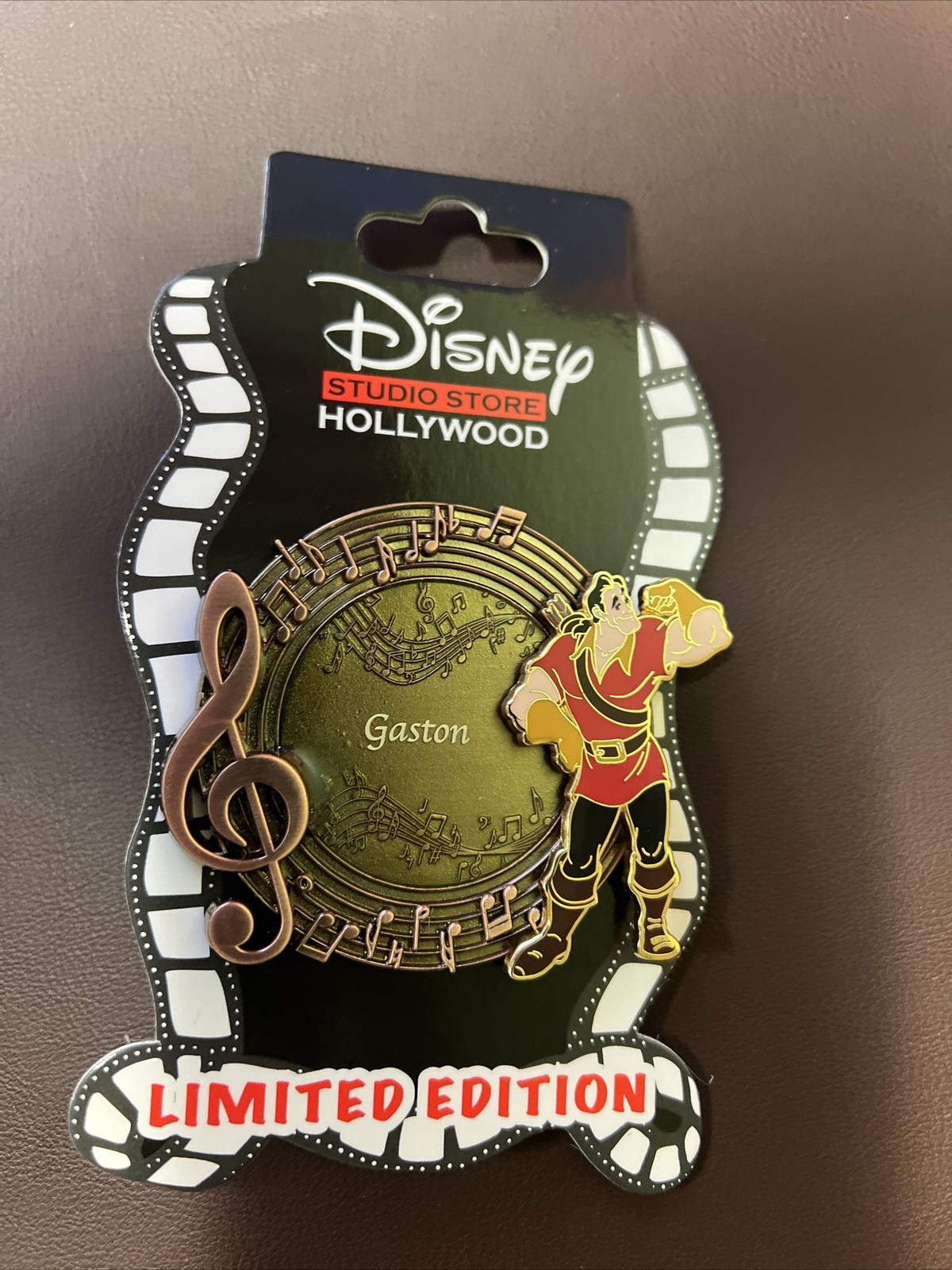 2022 Disney D23 Expo DSSH Music Series Beauty And The Beast Gaston Pin ...