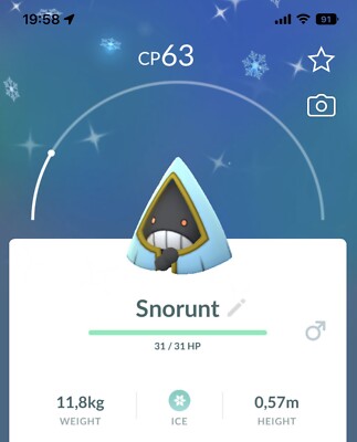 Shiny Snorunt Pokemon Gen2 Go Same/30 Day Pokémon Glalie Froslass Johto ...