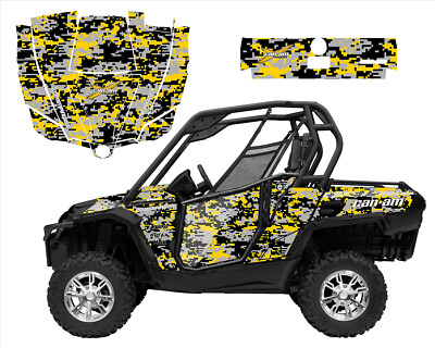 Can am Commander Graphic kit with Blingstar,OEM,Pro Armor Door Wrap ...