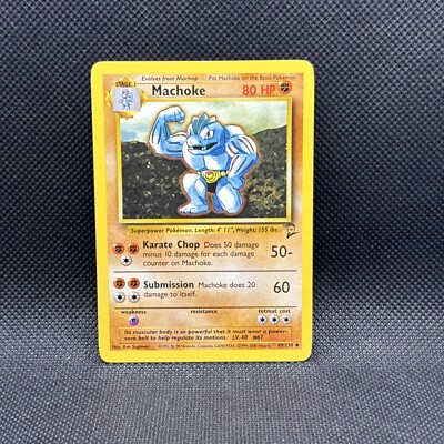 Pokémon TCG Machoke Base Set 2 49/130 Regular Unlimited Uncommon | eBay