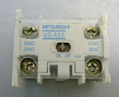 Mitsubishi Electric - UQ-AX2 - Auxiliary Contact Block 4E-14 | eBay