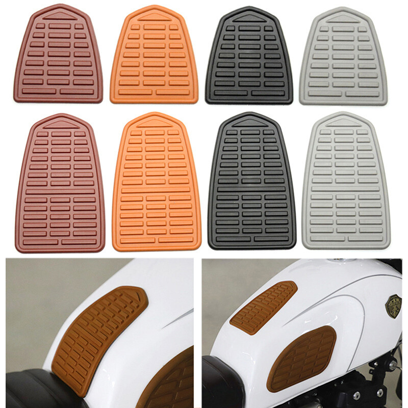 Universal Motorcycle Gas Fuel Tank Rubber Sticker Protector Knee Tank ...