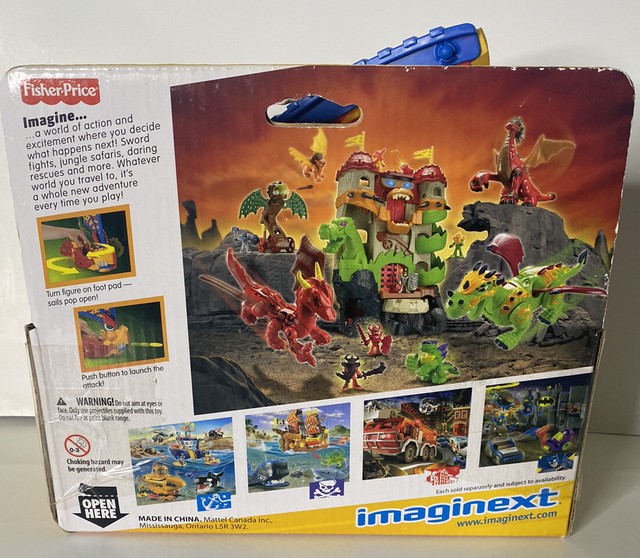 Fisher Imaginext 2009 Sea Dragon Boat Action Figure Launches Disks for ...