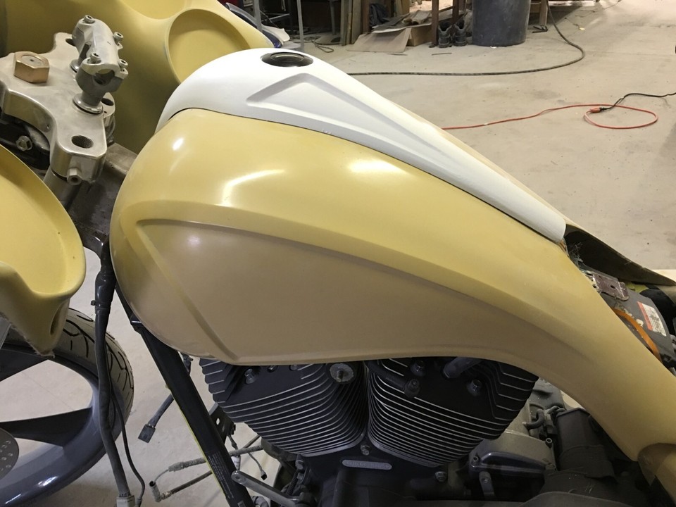 Harley Davidson Extended 6 Gallon Dash #5 Flh Touring Motorcycle ...