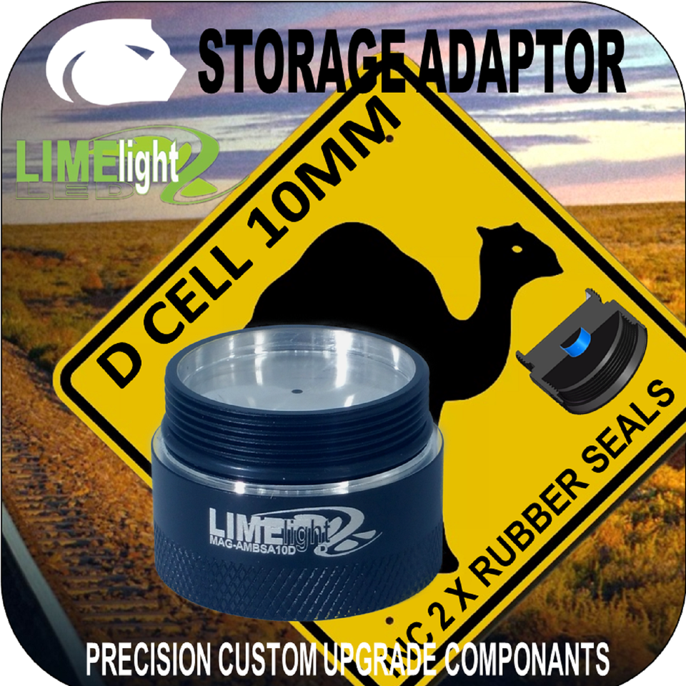 MAGLITE BARREL EXTENSIONS STORAGE ADAPTORS C/D CELL FLASHLIGHT TORCH ...