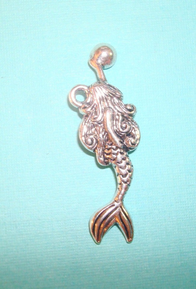 Pendant Mermaid Charm Sea Siren Charm Ocean Charm Dolphin Charm Sea ...