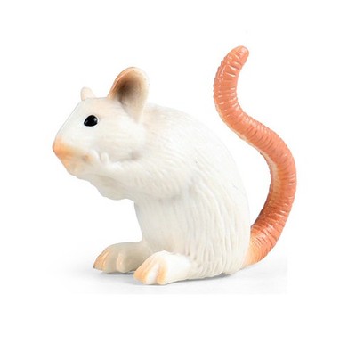 4.5cm Mini House Mouse PVC Toy Mus Musculus Wild Animal Figure Doll ...