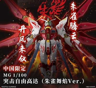 Bandai Limited Edition 5000 MG Suzaku Maihen Suzaku 1/100 Strike ...