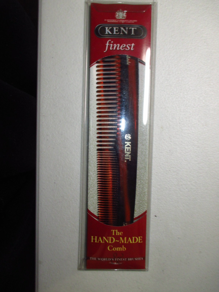 Kent 9T Tortoiseshell Fine Tooth and Wide Tooth Comb Detangler Hair ...