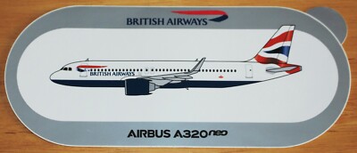 British Airways (UK) Airbus A320 NEO Airline Sticker | eBay