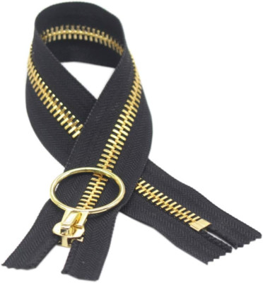 #10 40CM Large Gold Metal Zippers Closed-End Black Heavy Duty Metal ...