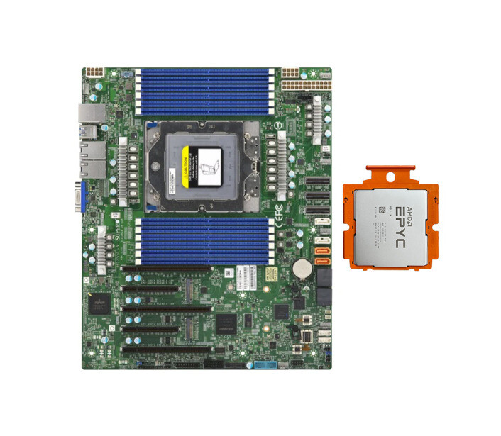 Supermicro H13SSL-N + 1* AMD Genoa EPYC 9V84 (9654 OEM) 2.4GHZ 96cores ...