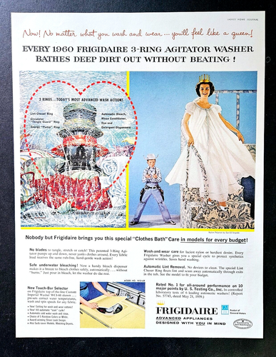 Frigidaire Washing machine ad vintage 1959 original 1960 washer ...