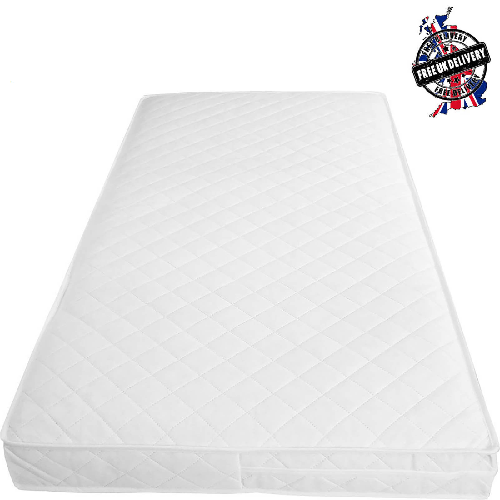 Baby Toddler Cot Bed Breathable QUILTED AND WATERPROOF Foam Mattress ...