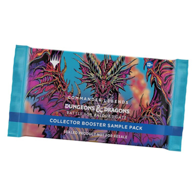 Magic The Gathering MTG Sealed Collector Booster SAMPLE pack Baldurs ...