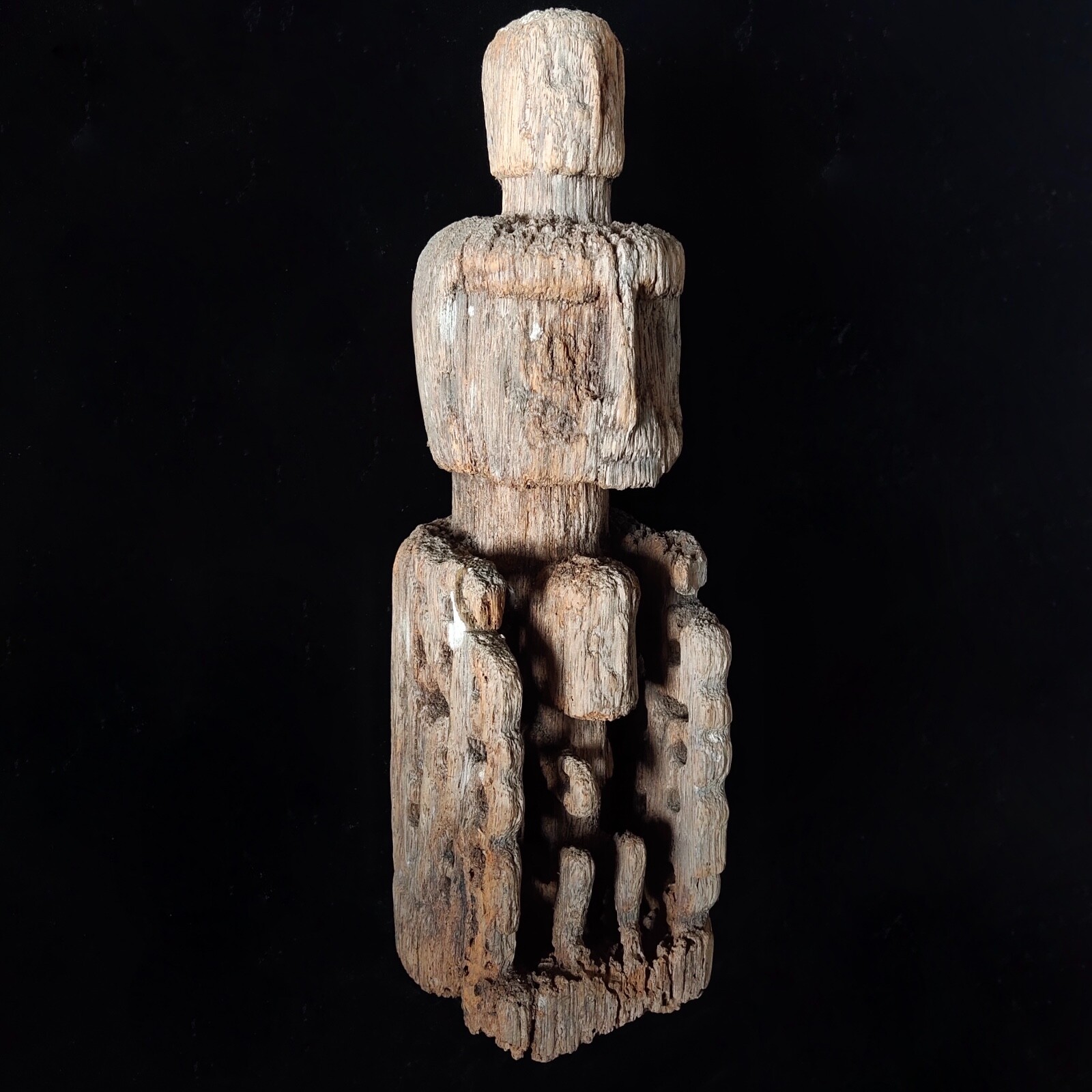 Primitive Asmat Dani Kowar Head Hunter Wood Papua New Guinea Sculpture ...