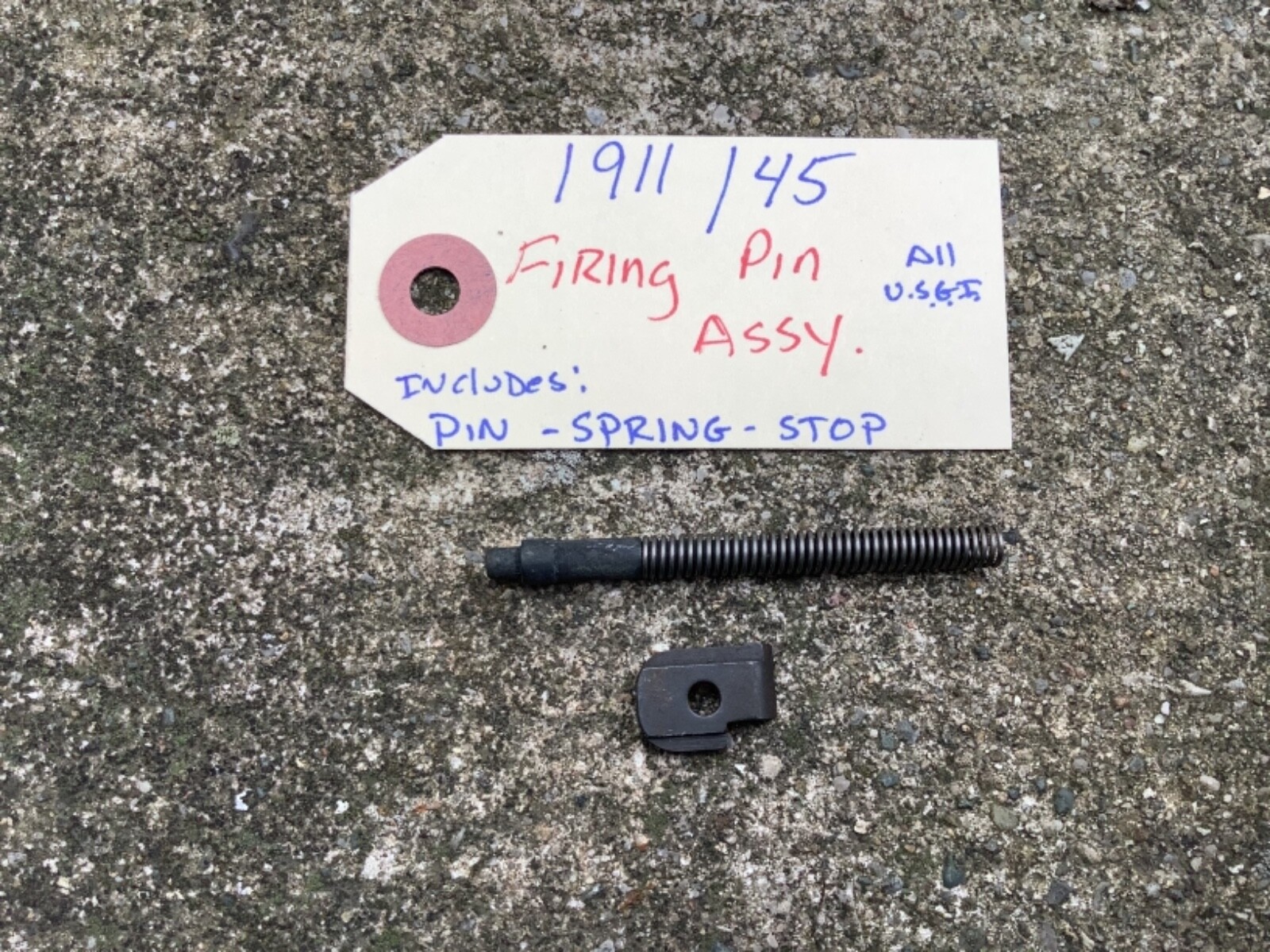 1911 Firing pin kit 45 ACP firing pin firing pin stop firing pin spring ...