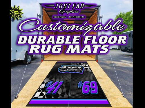 CUSTOM Durable Race Shop Trailer Floor Mats Rugs | eBay