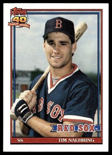 1991 Topps Tim Naehring Rookie Boston Red Sox #702 | eBay