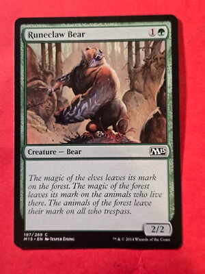 2014 Magic The Gathering Magic 2015 #197 Runeclaw Bear, C, NF, cd5 | eBay
