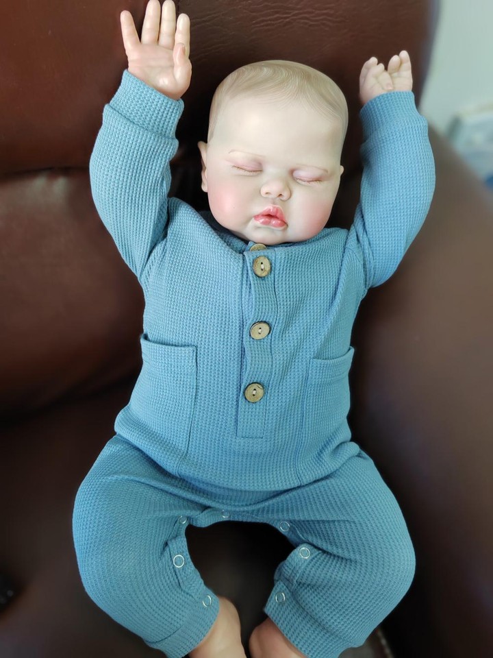 24“ Pickle Reborn Baby Dolls Cuddly Fat Bebe Toddler Doll Lifelike ...