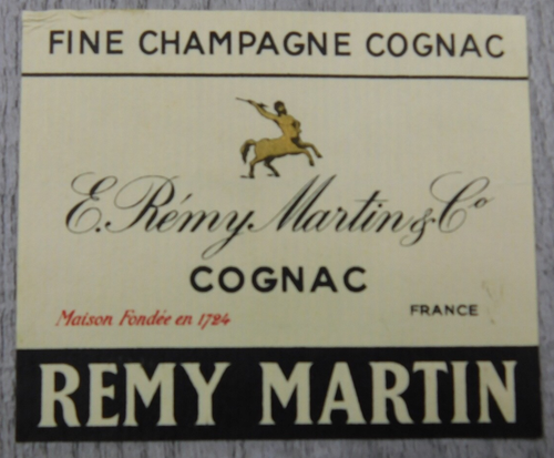 Fine Champagne Cognac E Remy Martin & Co France Vintage Label ...