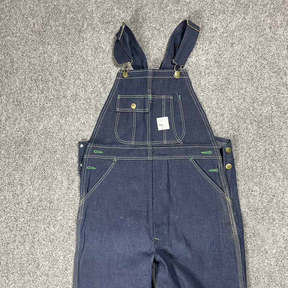 VINTAGE 50s 60s Pointer Brand Denim Overalls Jeans 29x32 Sanforized DEADSTOCK | eBay