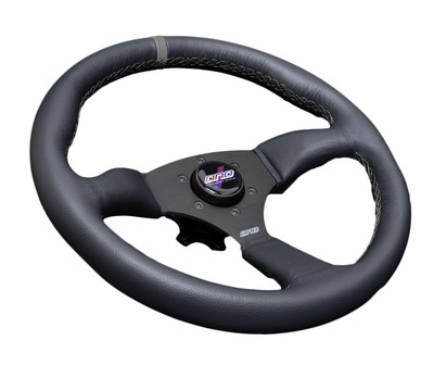 DND Performance Leather Touring Steering Wheel 350mm With Grey Stitch ...